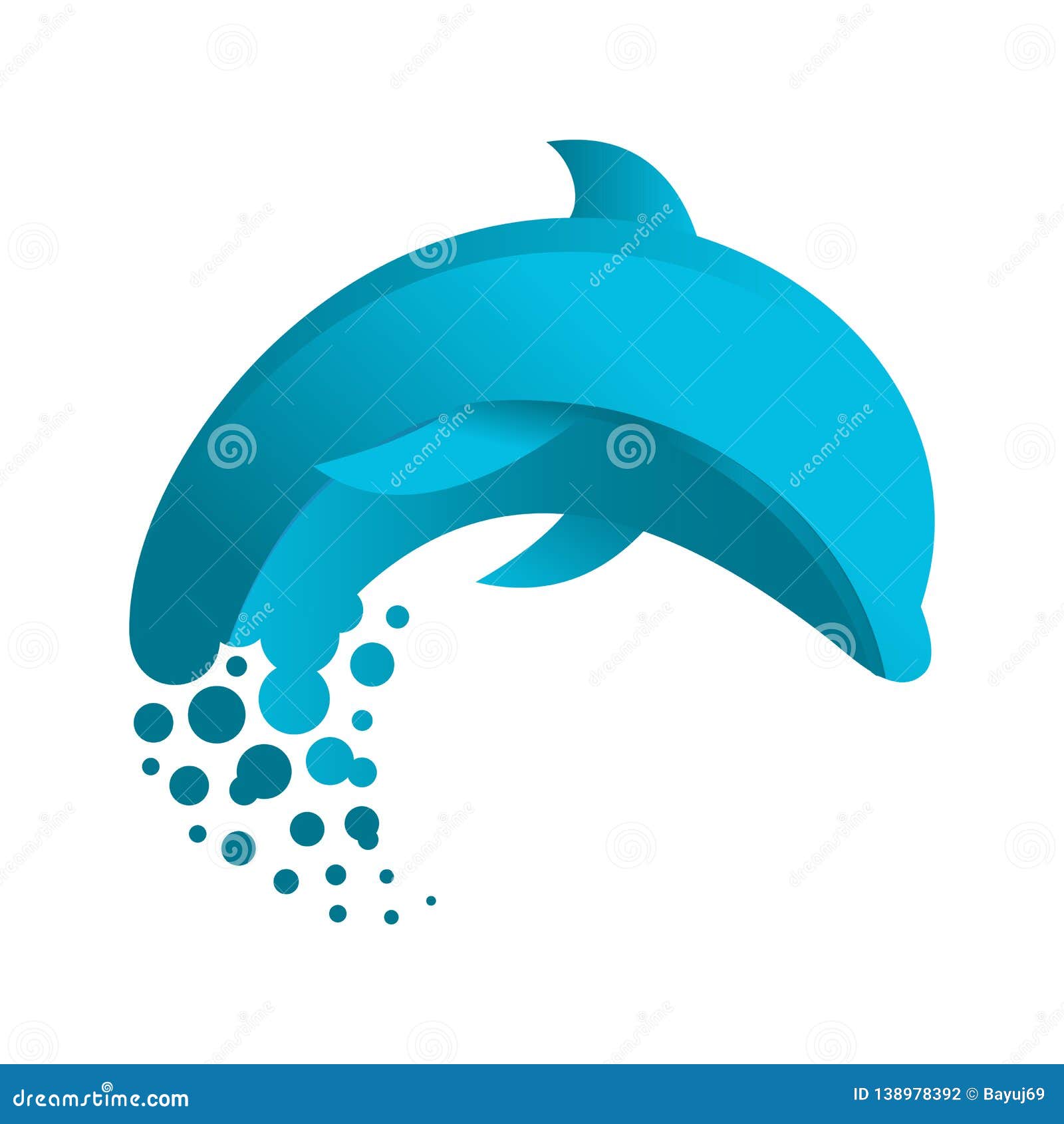 Source of Inspiration for Vector Design Drawings for Dolphins Stock ...