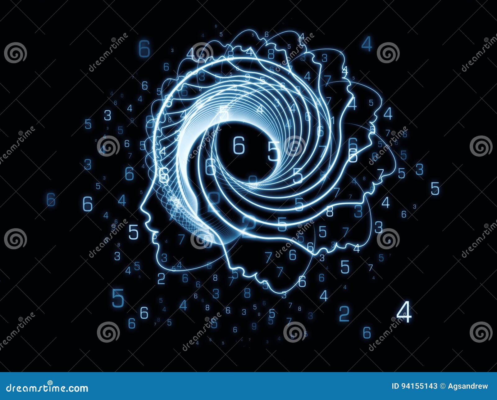 Source of Integers stock illustration. Illustration of logic - 94155143