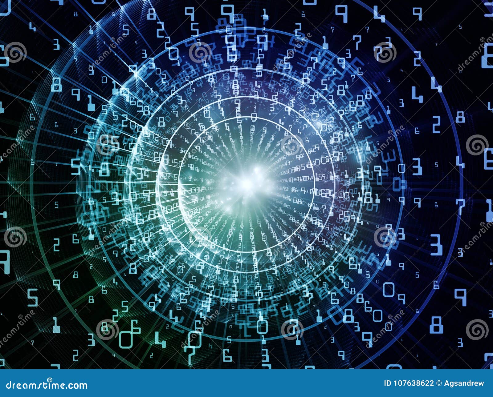 Source of Integers stock illustration. Illustration of abstract - 107638622