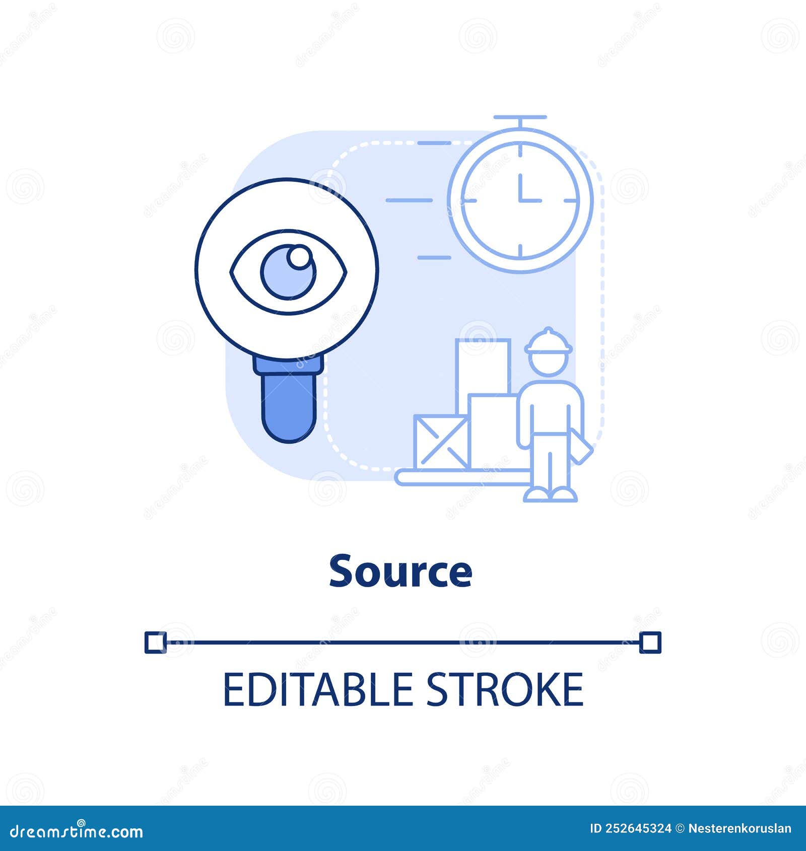 Source Light Blue Concept Icon Stock Vector - Illustration of ...