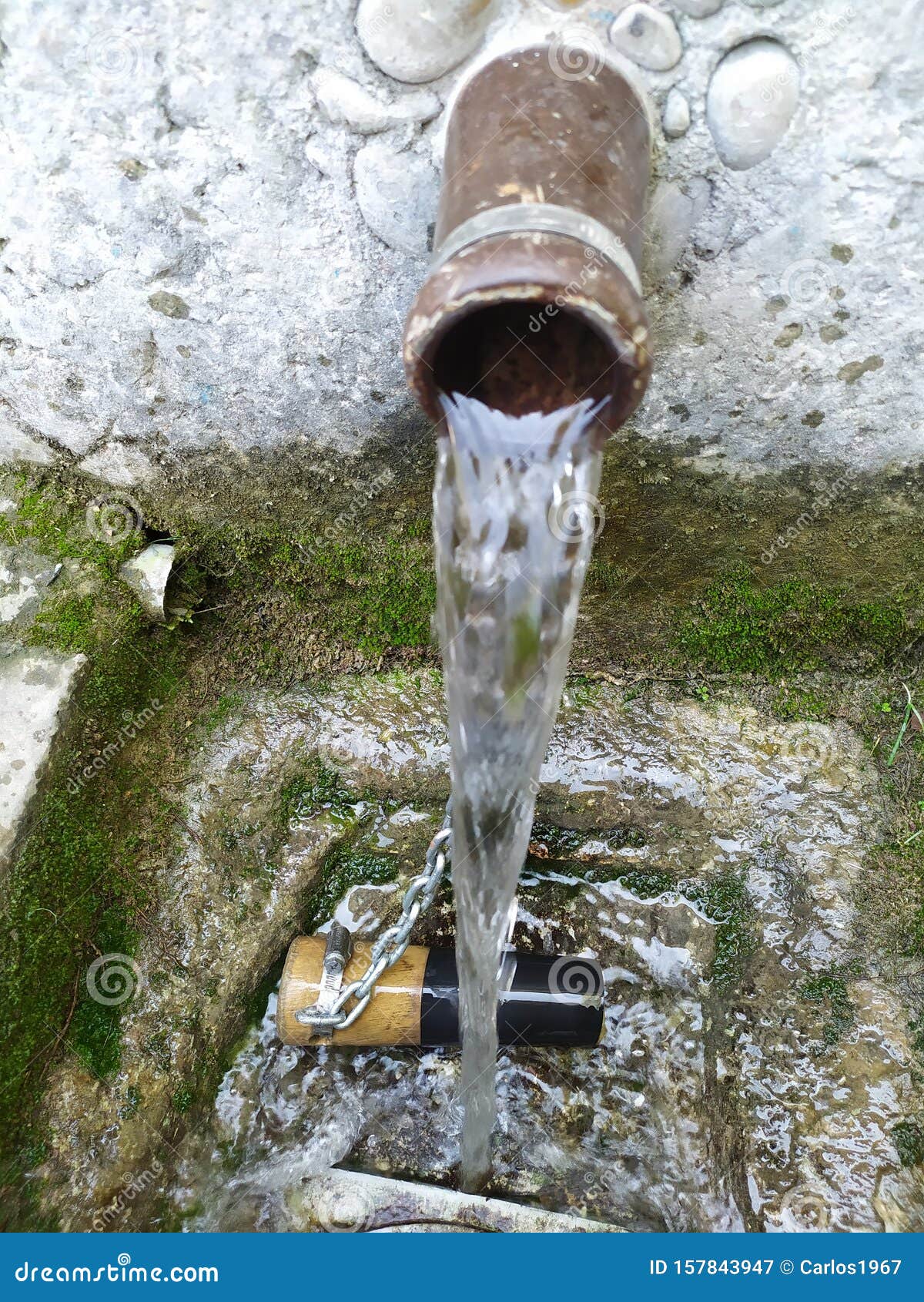 Source of pure water stock image. Image of natural, water - 157843947