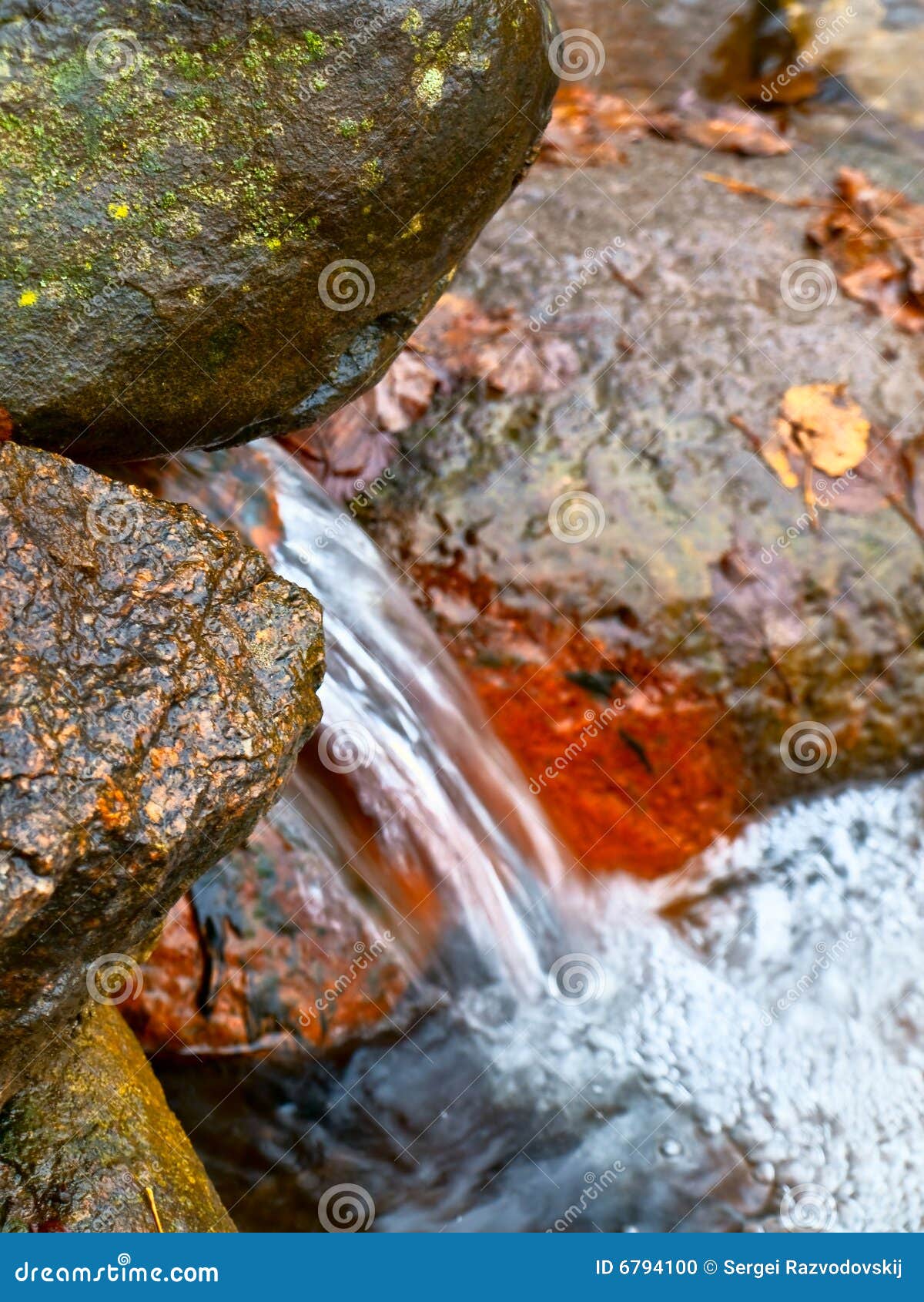 Source with rocks stock photo. Image of autumn, waterfall - 6794100