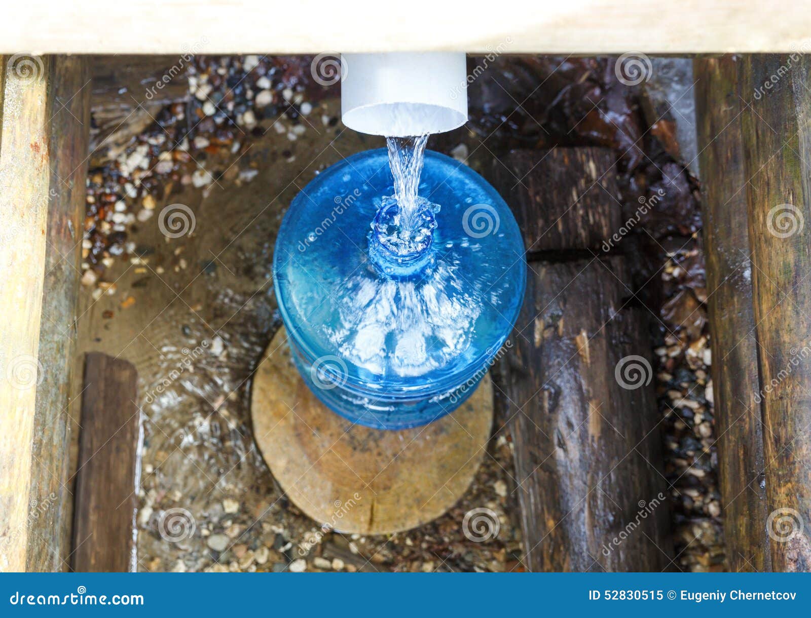 Source of Spring Water Bottle Stock Image - Image of plastic, ecology ...