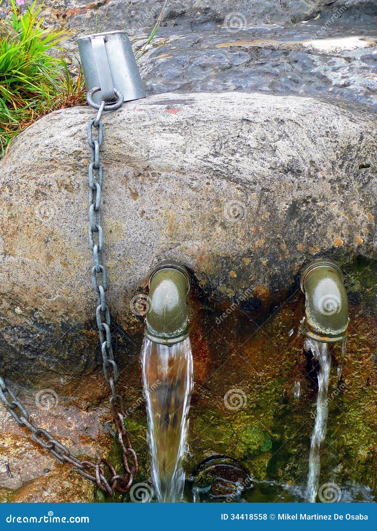 Source of Spring Water Flowing Stock Photo - Image of flowing, flow ...