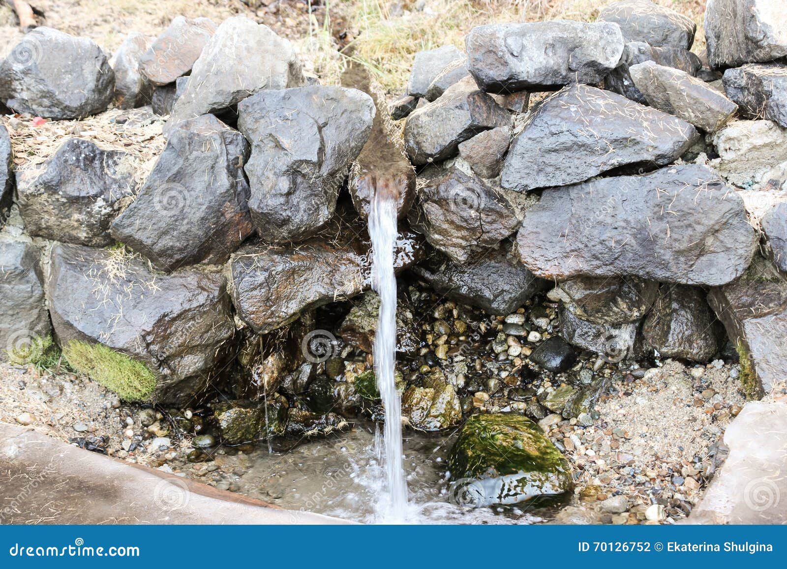 Source with spring water stock photo. Image of healing - 70126752