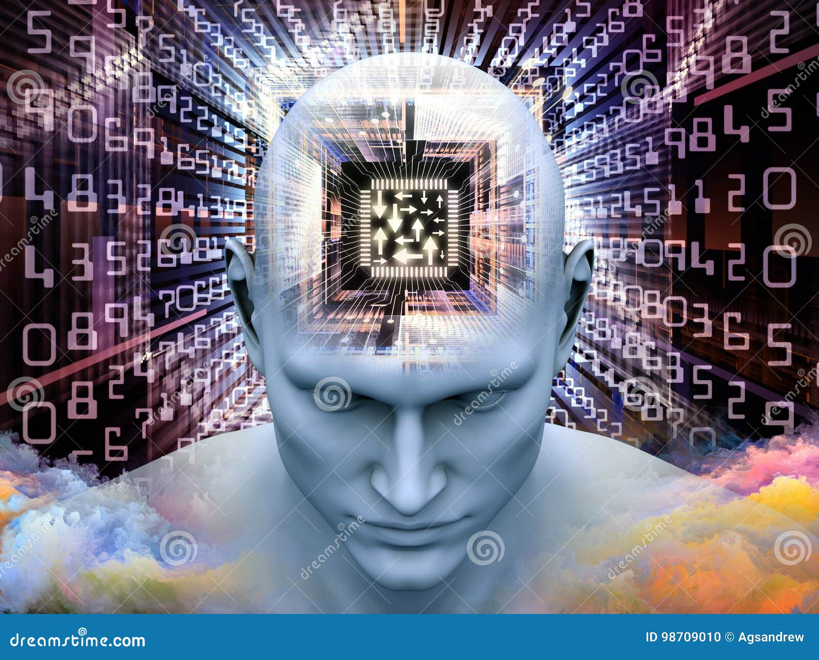 Source of Thought stock illustration. Illustration of knowledge - 98709010