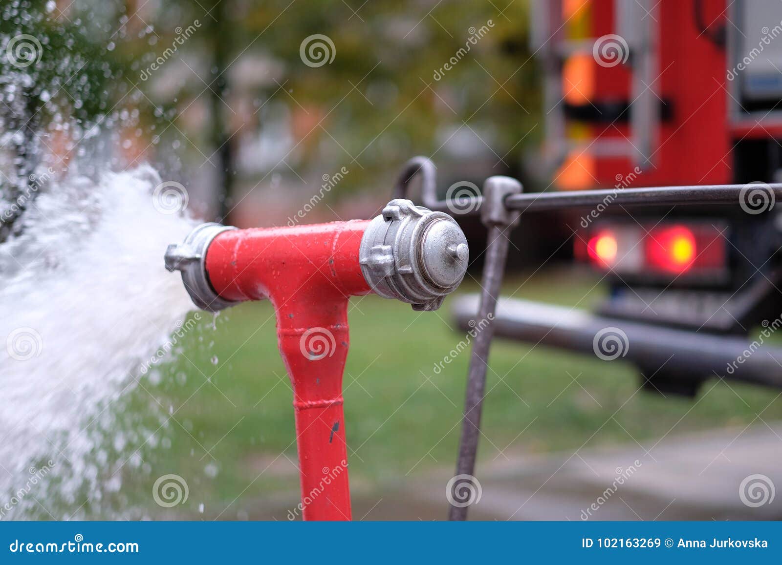 Source of Water from Underground Utilities Stock Image - Image of ...