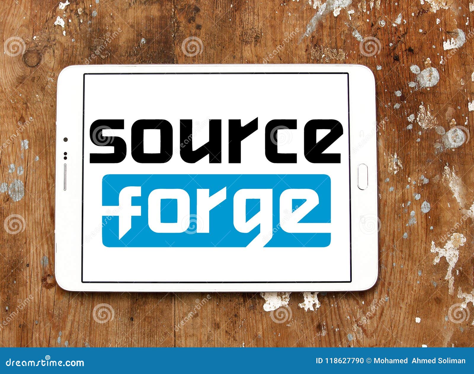 SourceForge website logo editorial image. Image of software - 118627790