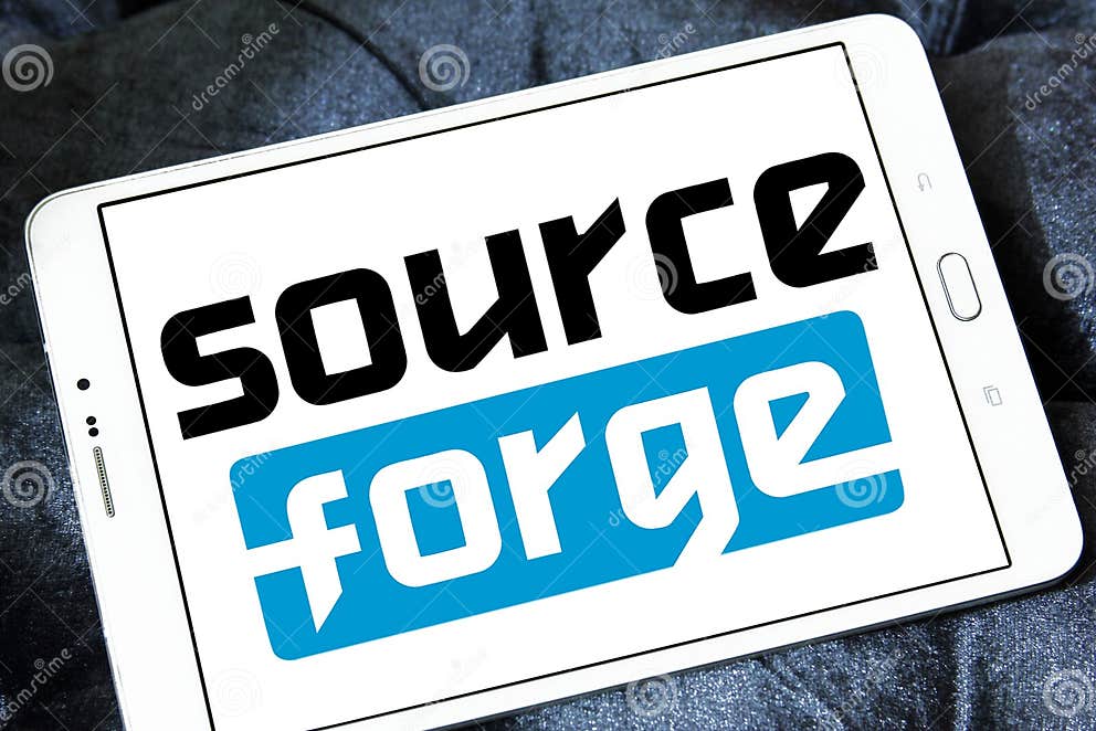 SourceForge website logo editorial photography. Image of revision ...