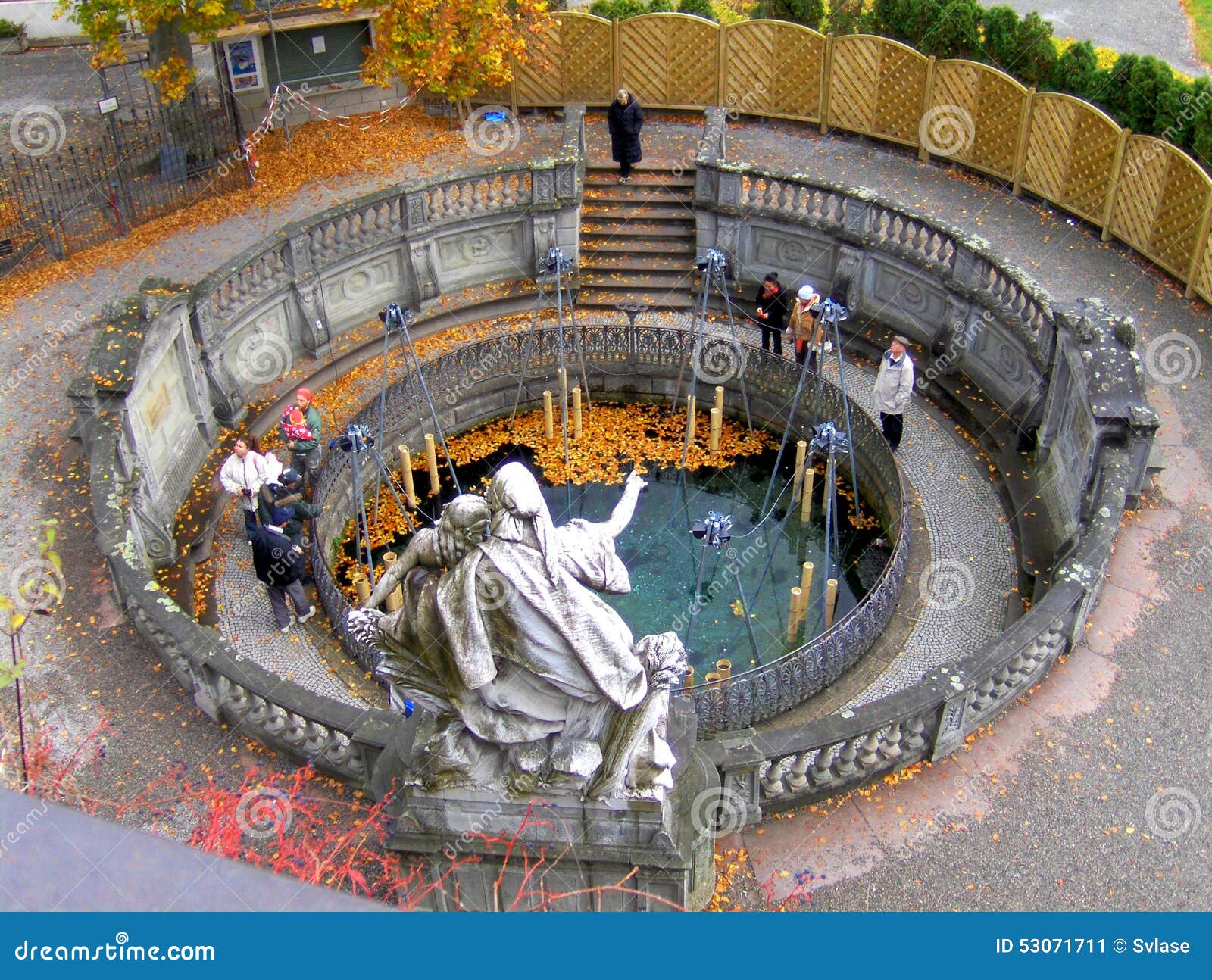 Sources Danube in Donaueschingen Editorial Photo - Image of tourists ...
