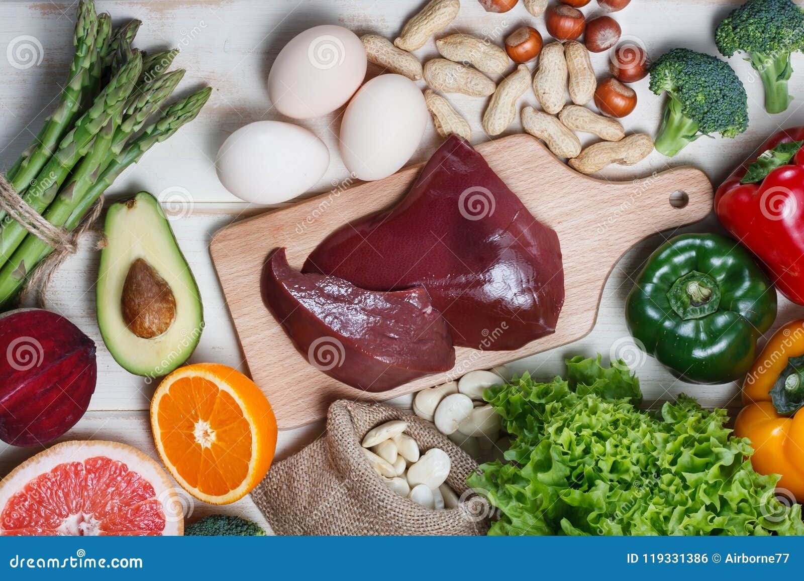 Sources Naturelles D'acide Folique Photo stock - Image du normal ...