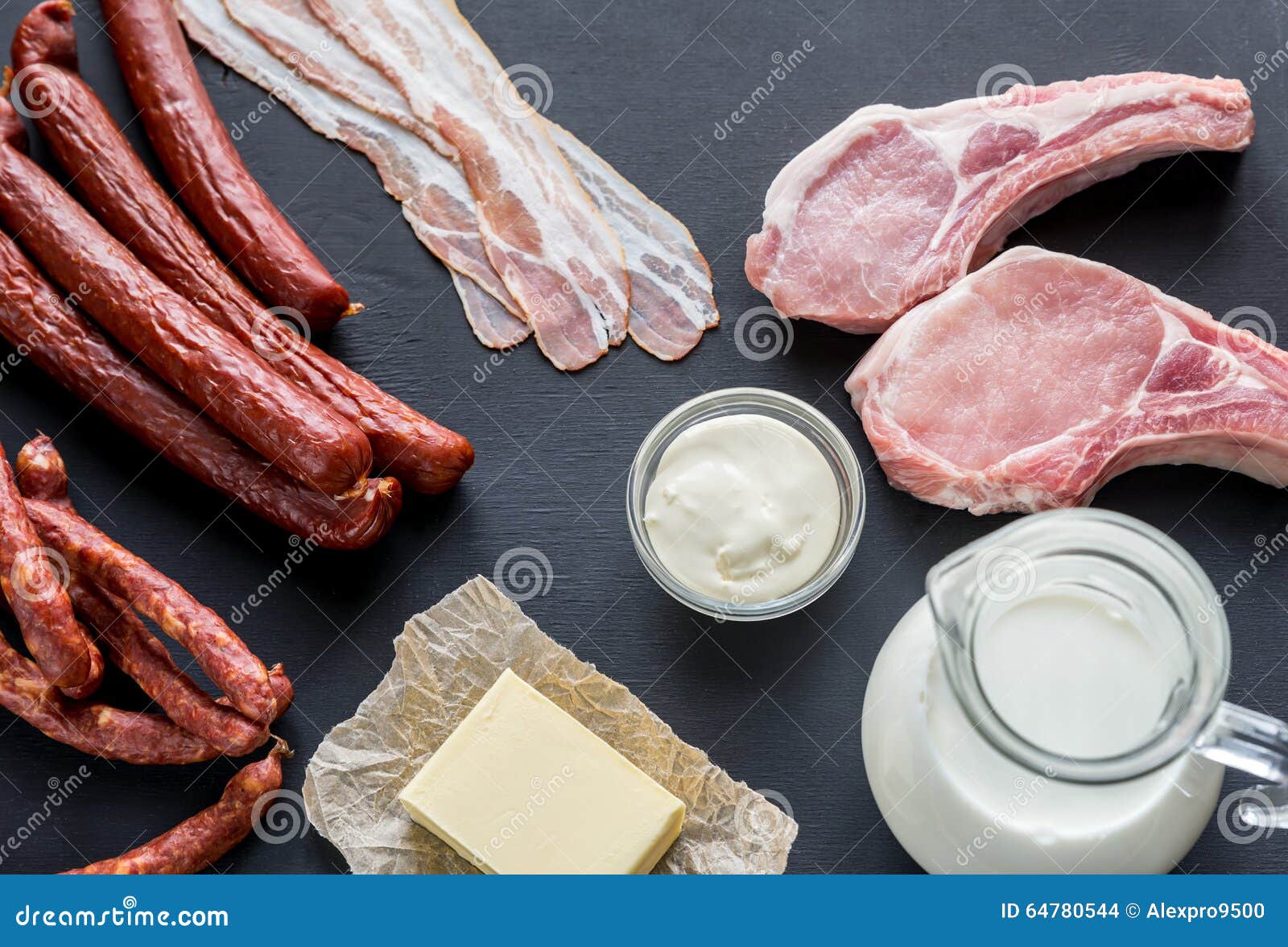 Sources of saturated fats stock photo. Image of cheese - 64780544