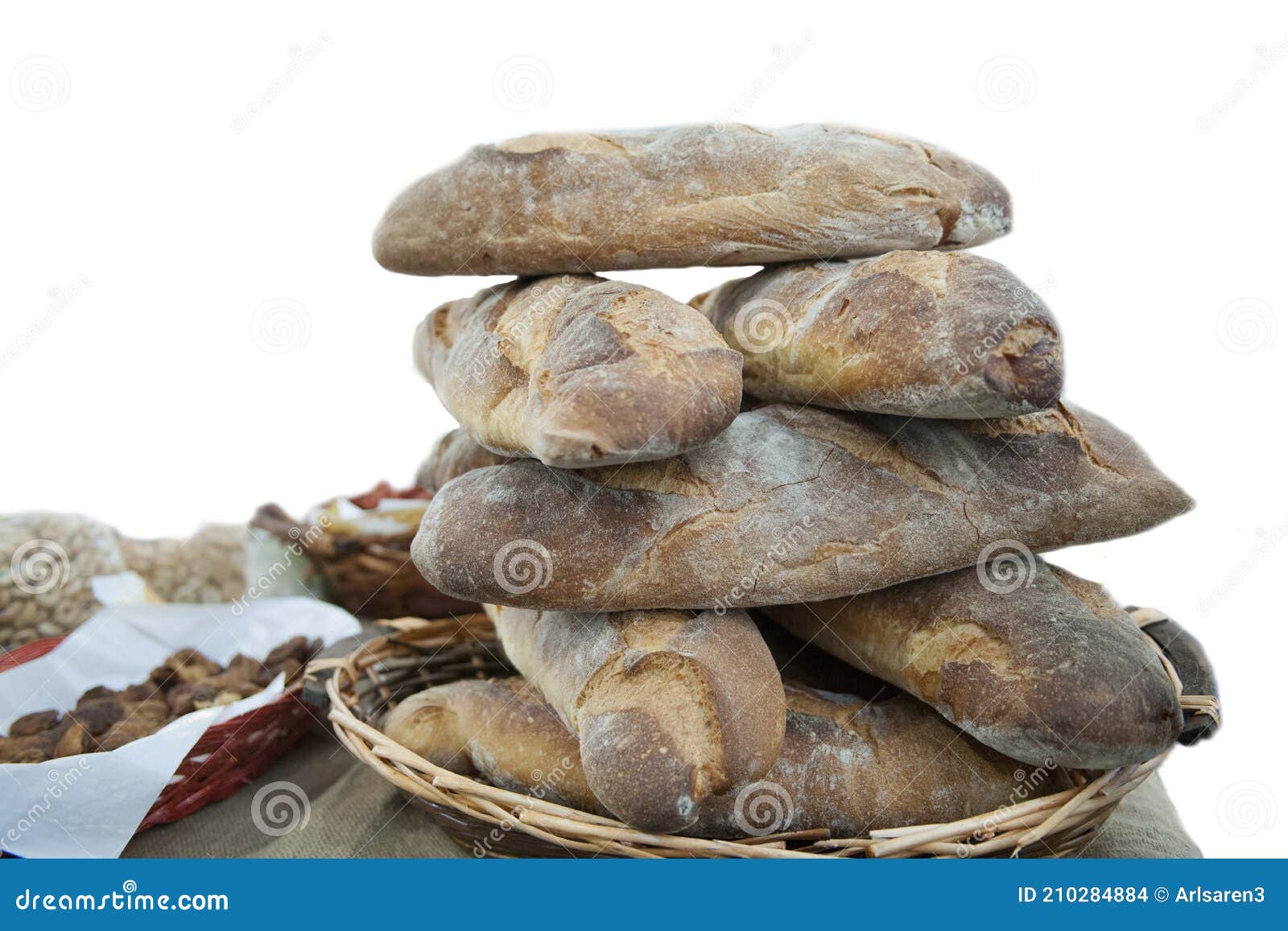 Sourdough Bread. Bakery Bread with Golden Crust Bread Stock Photo ...