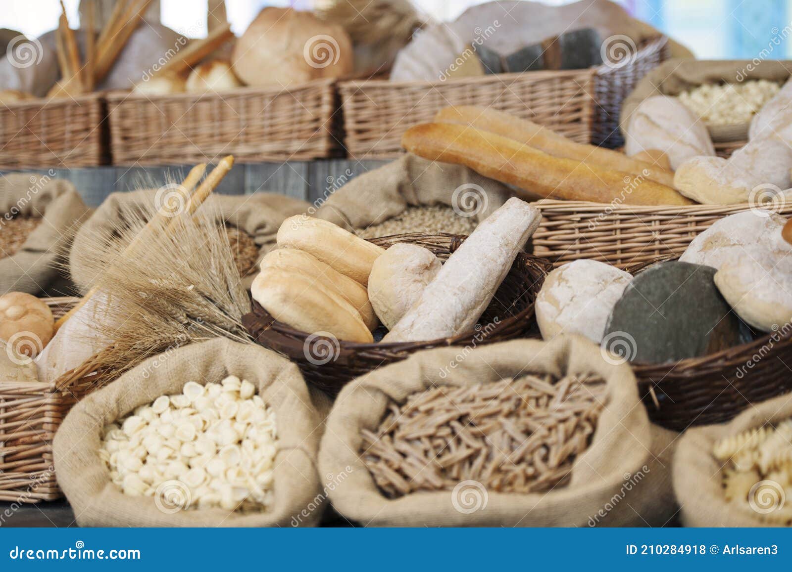 Sourdough Bread. Bakery Bread with Golden Crust Bread Stock Photo ...