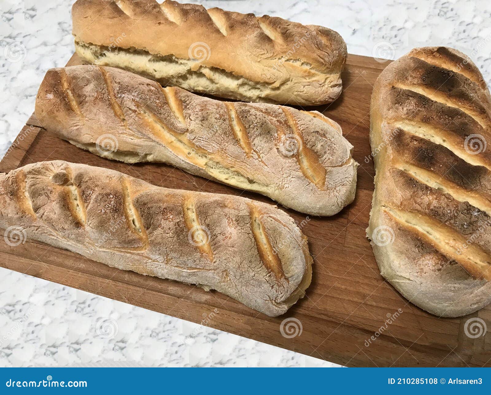 Sourdough Bread. Bakery Bread with Golden Crust Bread Stock Photo ...