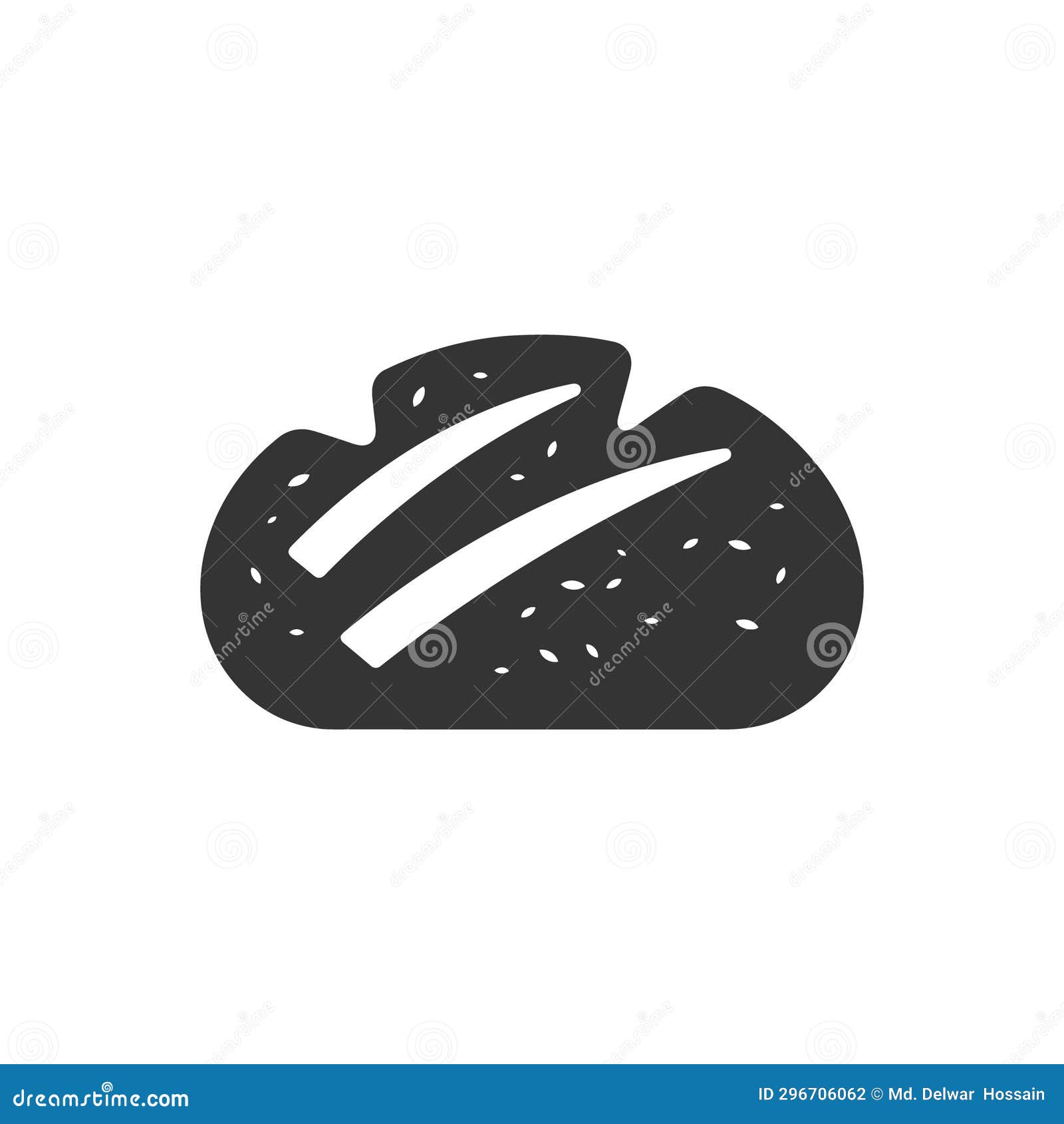 Sourdough Bread Icon Vector Illustration | CartoonDealer.com #296706062