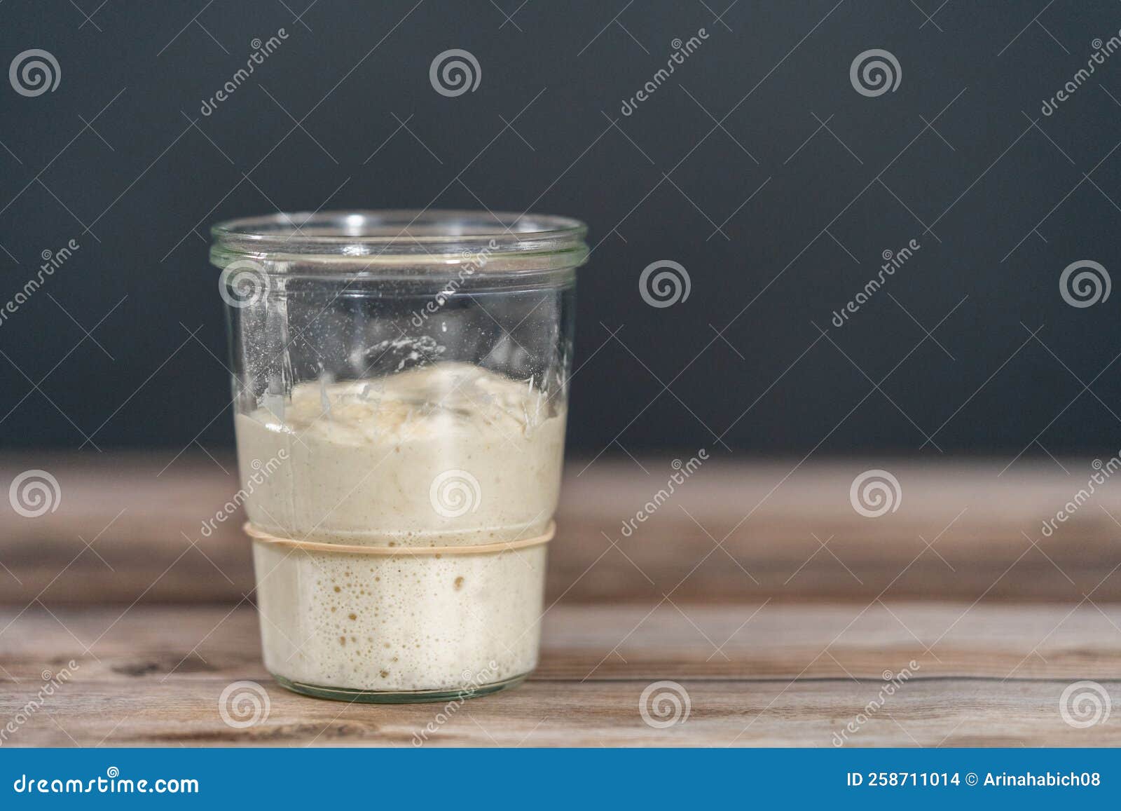Sourdough starter stock photo. Image of rising, fermentation - 258711014