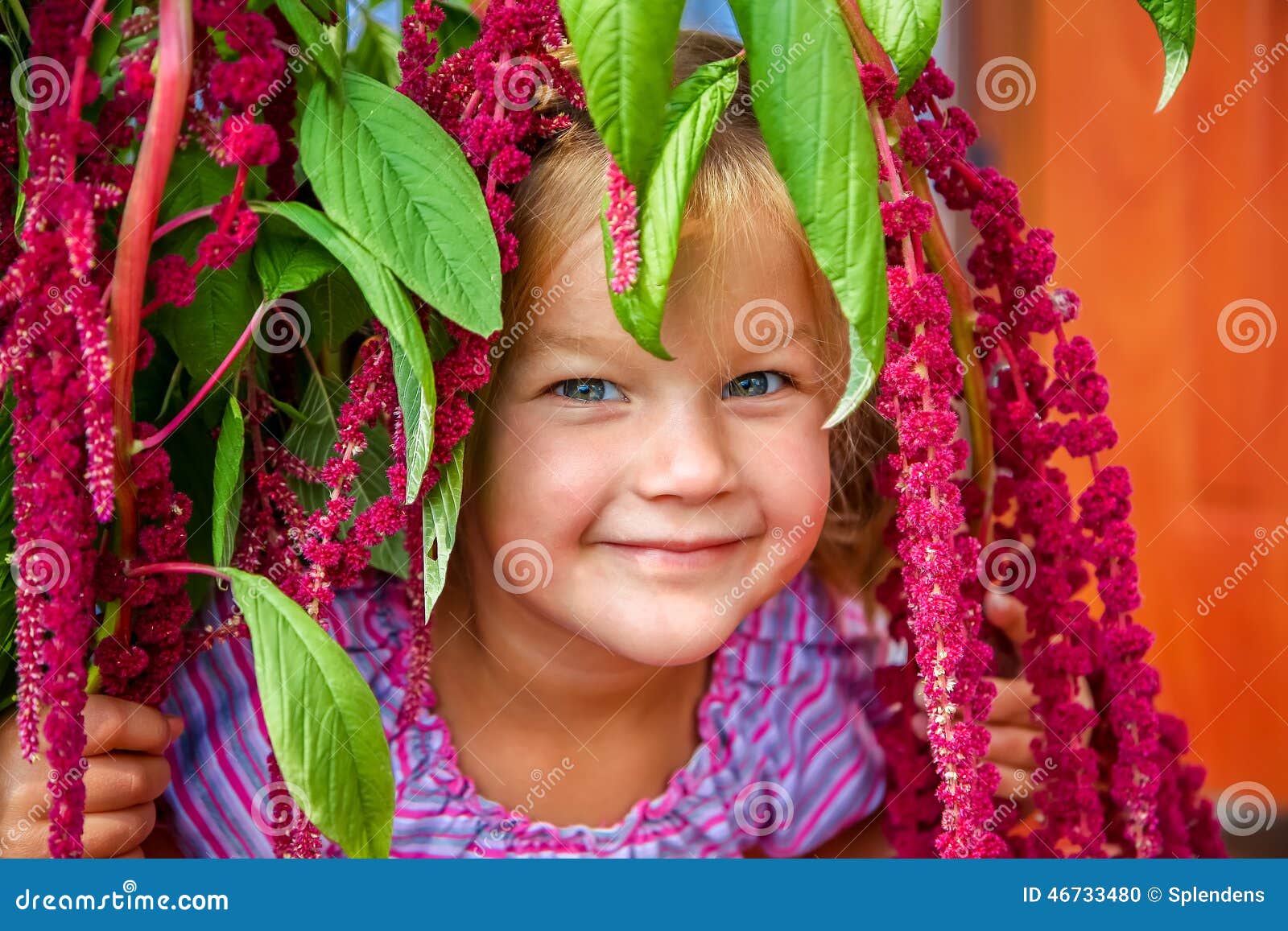 Sourire Gentil De Petite Fille Photo stock - Image du bonheur, fond ...