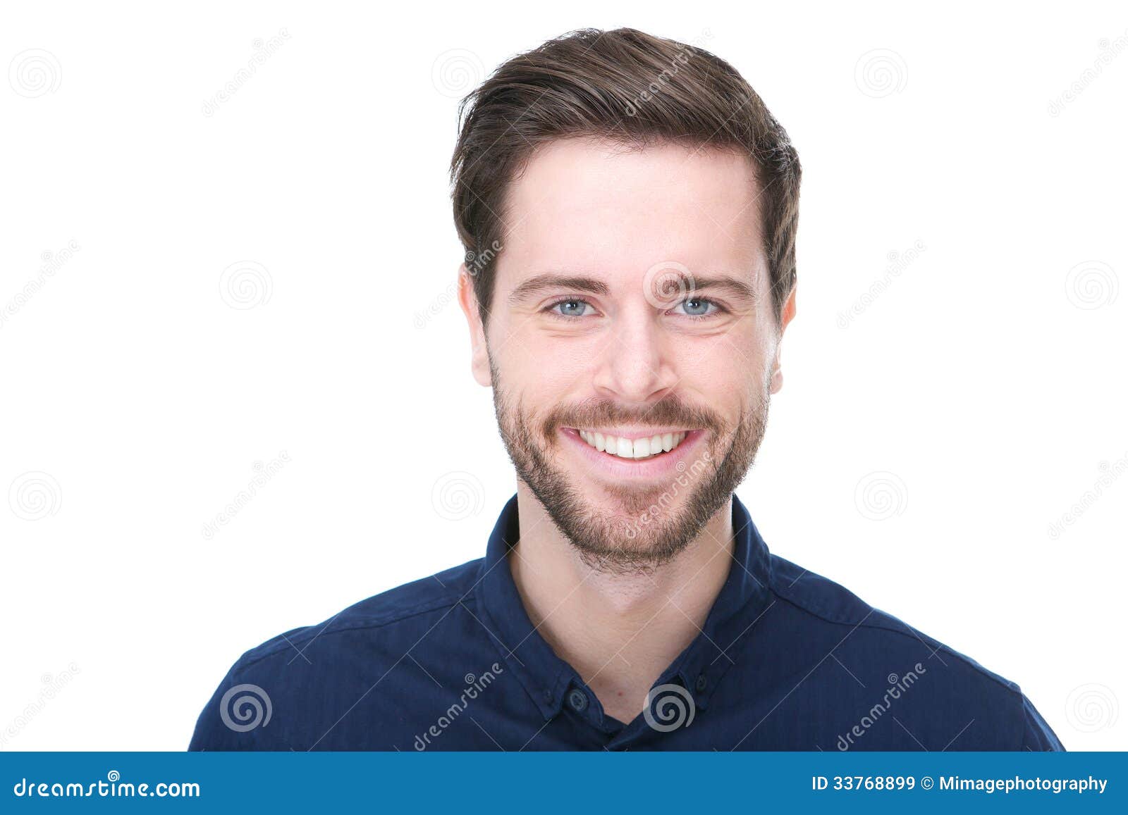 Sourire Masculin Heureux De Mannequin Image stock - Image du bleu ...