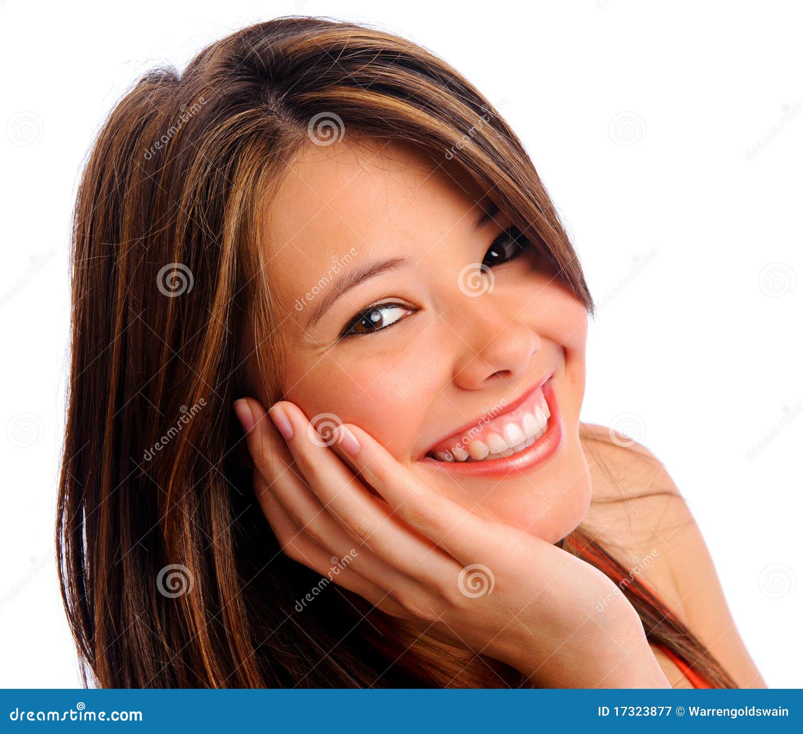 Sourire parfait de fille image stock. Image du expression - 17323877