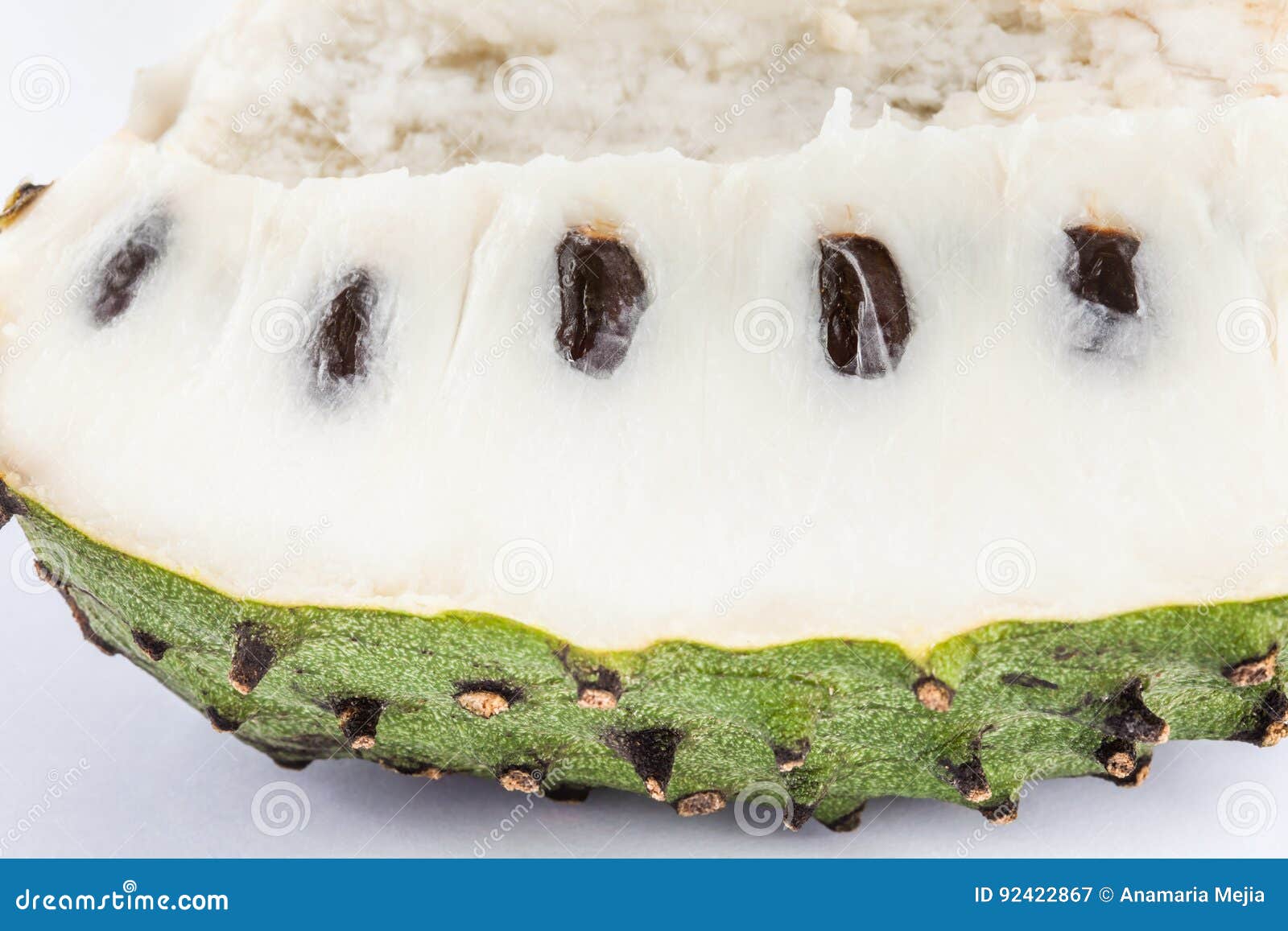 Soursop Annona Muricata Isolated Stock Image - Image of organic, close ...