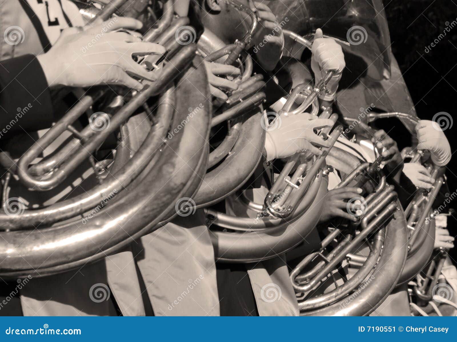 Sousaphone Line stock image. Image of retro, line, blow - 7190551