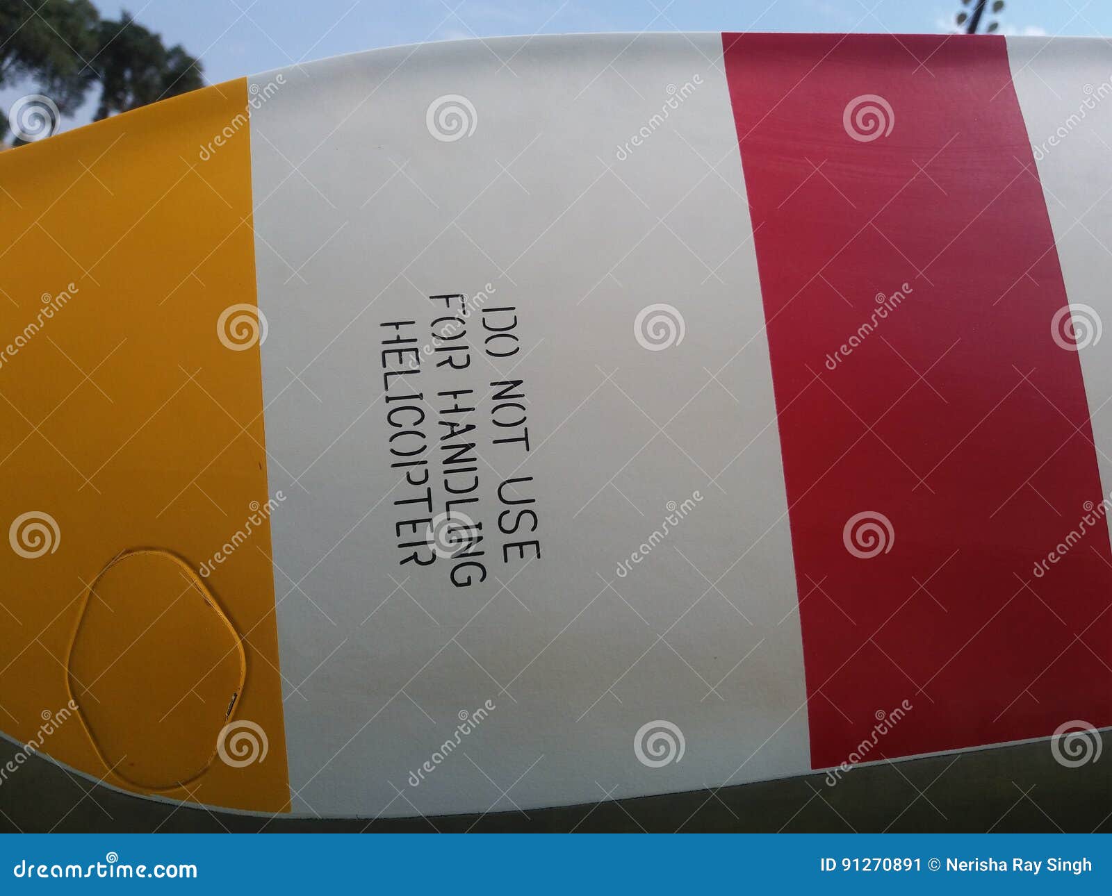 South African Air Force Helicopter Warning Stock Image - Image of force ...