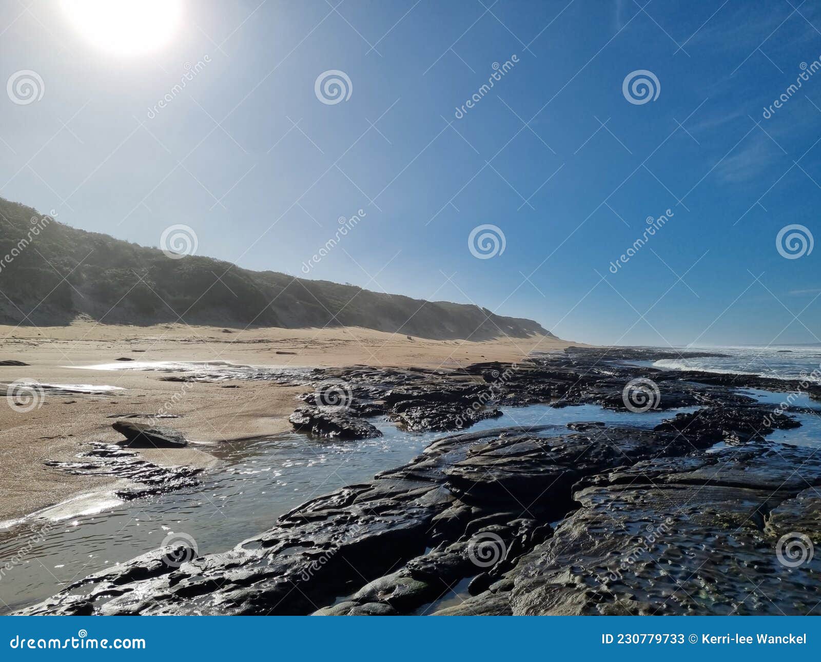 South African East Cape Rock Coastline Stock Image - Image of horizon ...