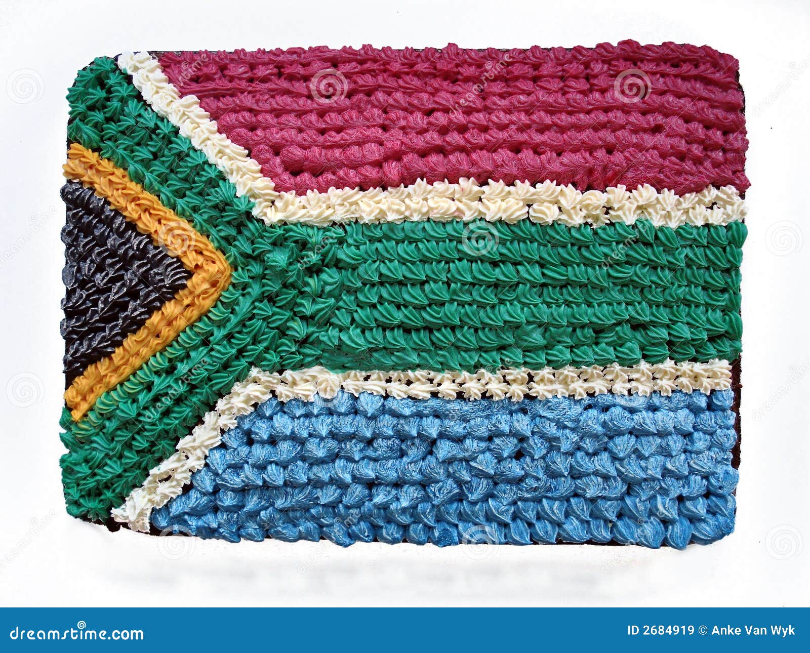 South African flag cake stock image. Image of colors, cultural - 2684919