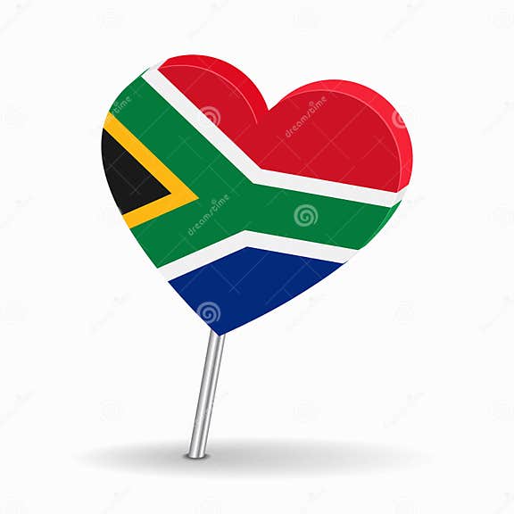 South African Flag Heart-shaped Map Pointer Layout. Vector Illustration ... South African Flag Heart-shaped Map Pointer Layout. Vector Illustration ...