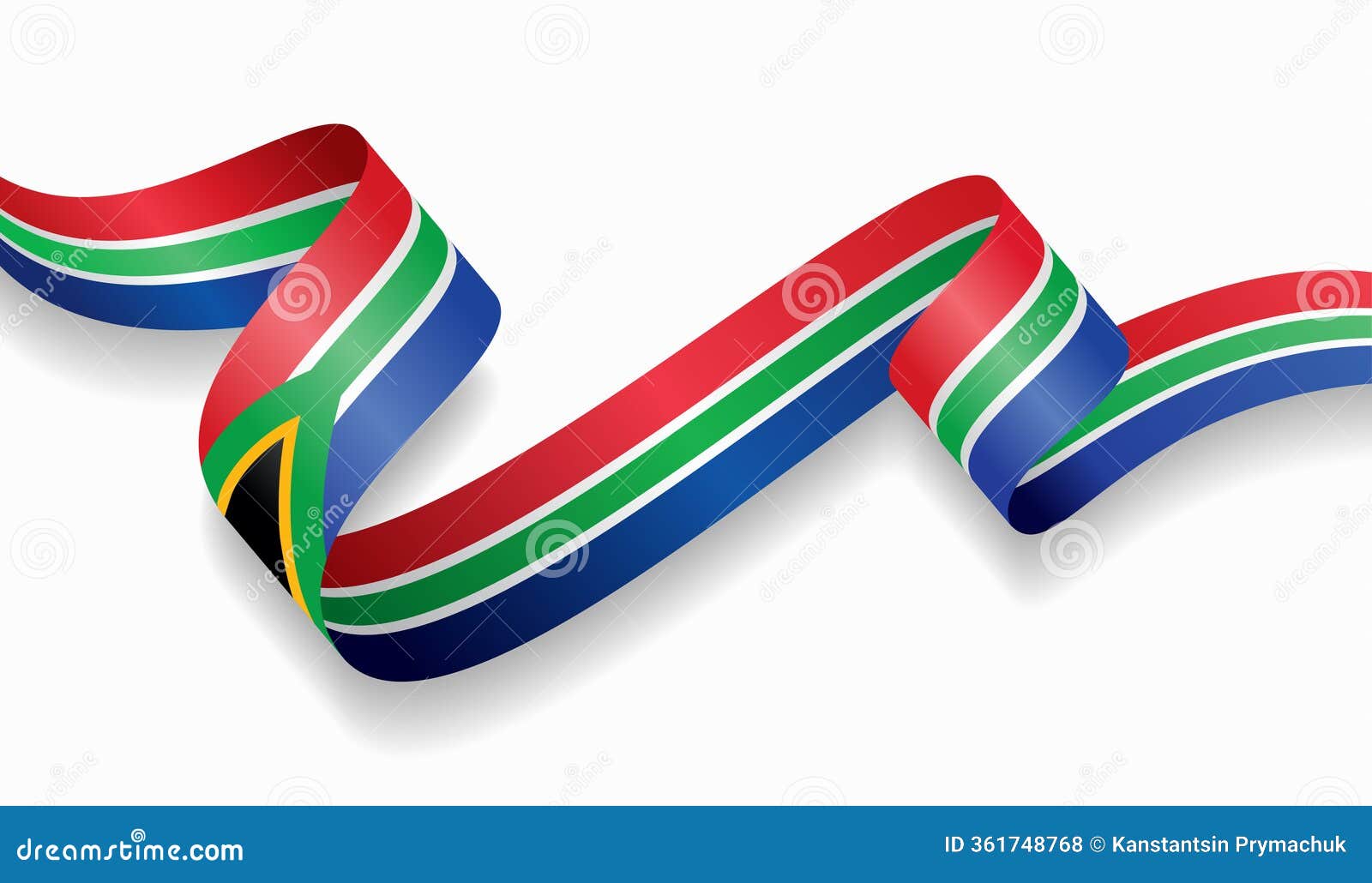 South African Flag Wavy Abstract Background. Vector Illustration. Stock Illustration ...