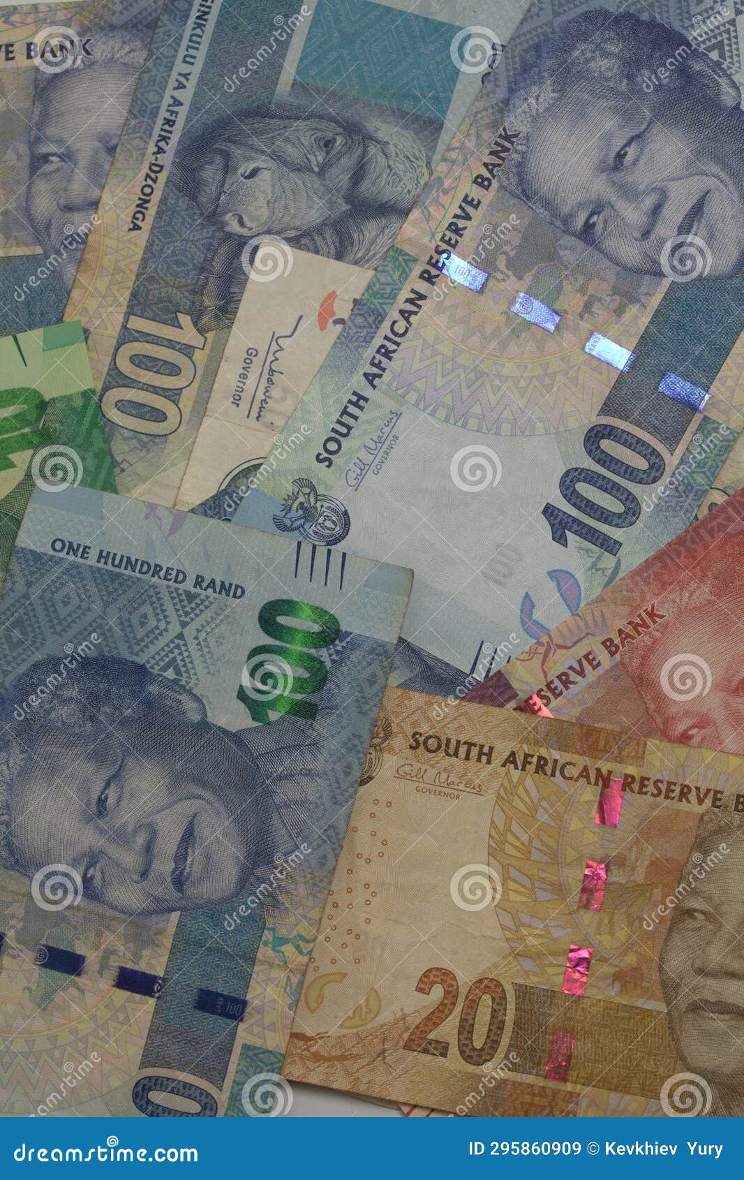 South African Money Rand Banknotes. Stock Image - Image of macro, south ...