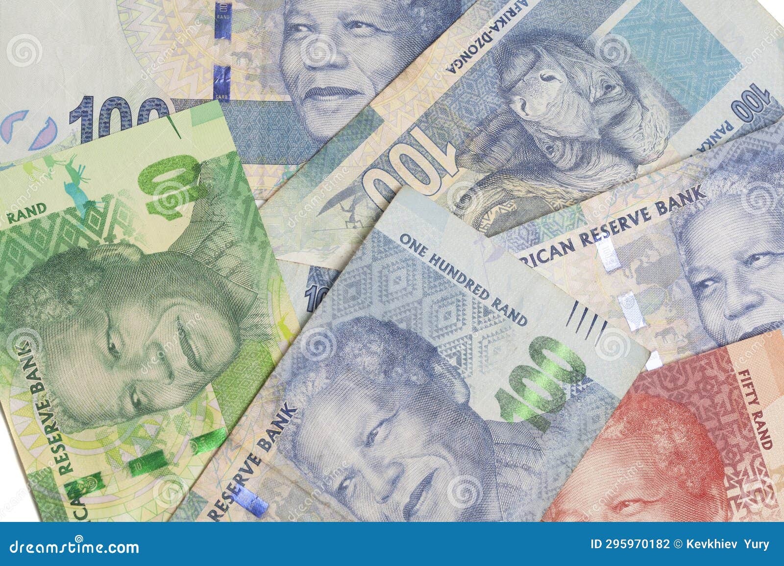 South African Money Rand Banknotes. Stock Photo - Image of bill ...