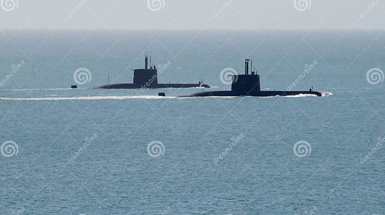 South African Navy Submarines Stock Photo - Image of patrol, flags: 6321608