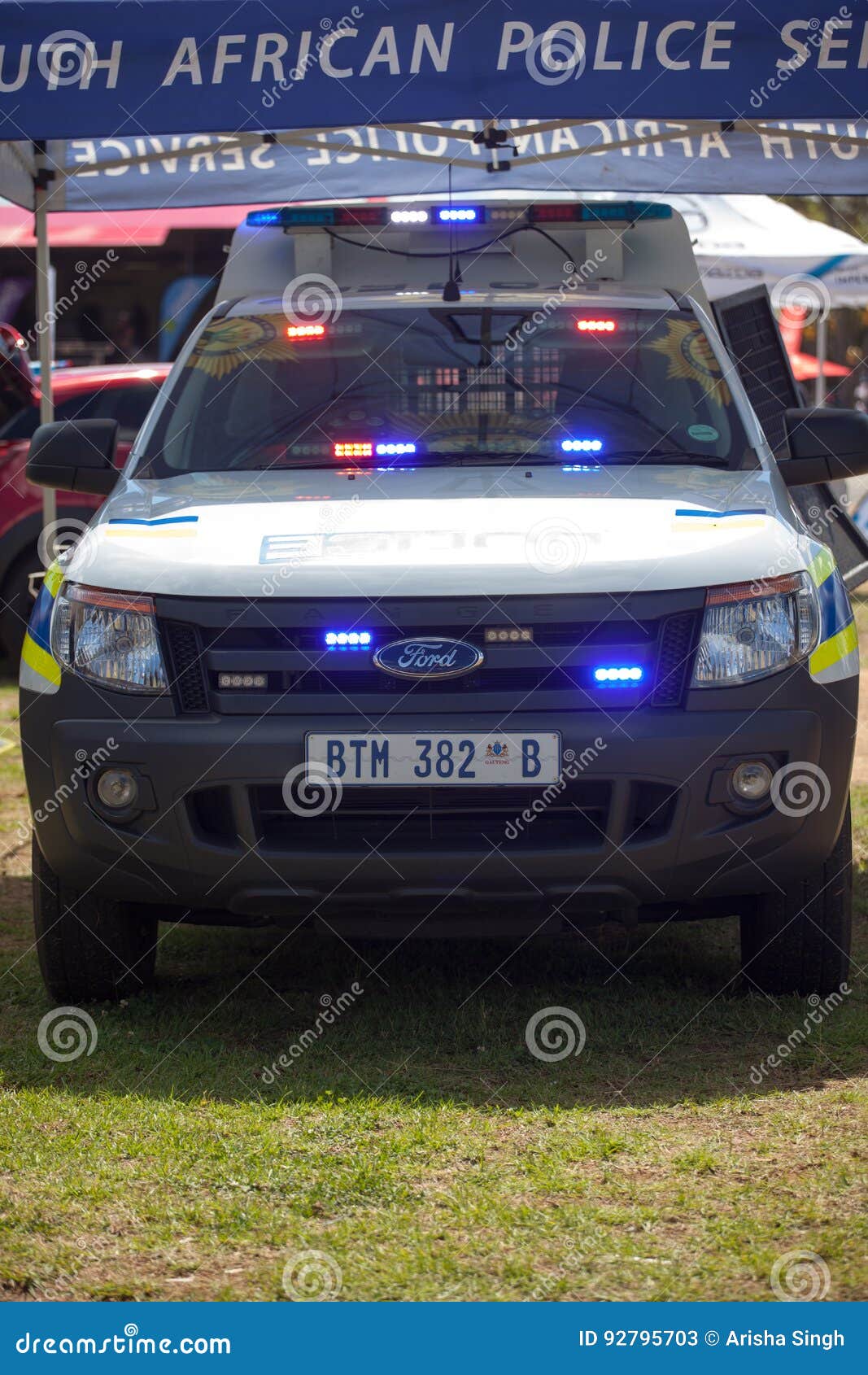 South African Police Service K-9 Vehicle on Display Editorial Stock ... South African Police Service K-9 Vehicle on Display Editorial Stock ...
