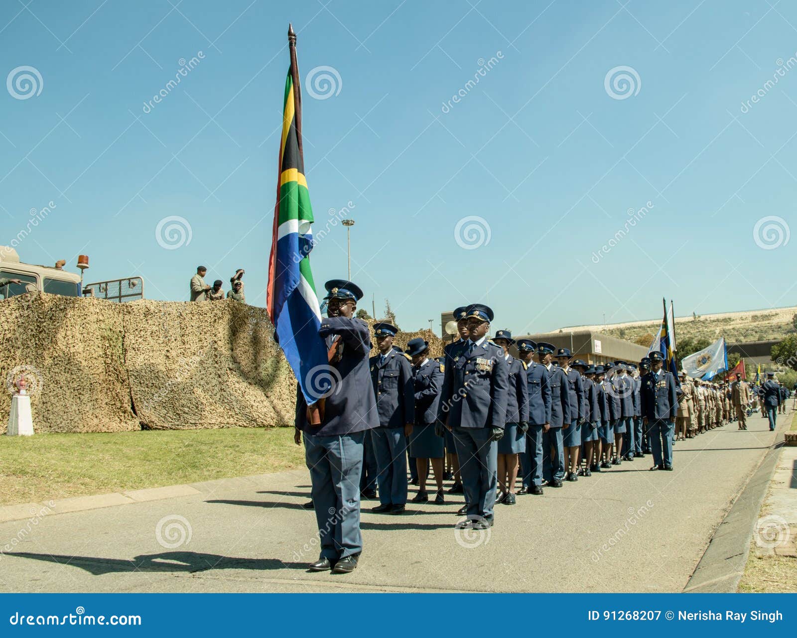 South African Police Services Marching on Parade Editorial Photography ...