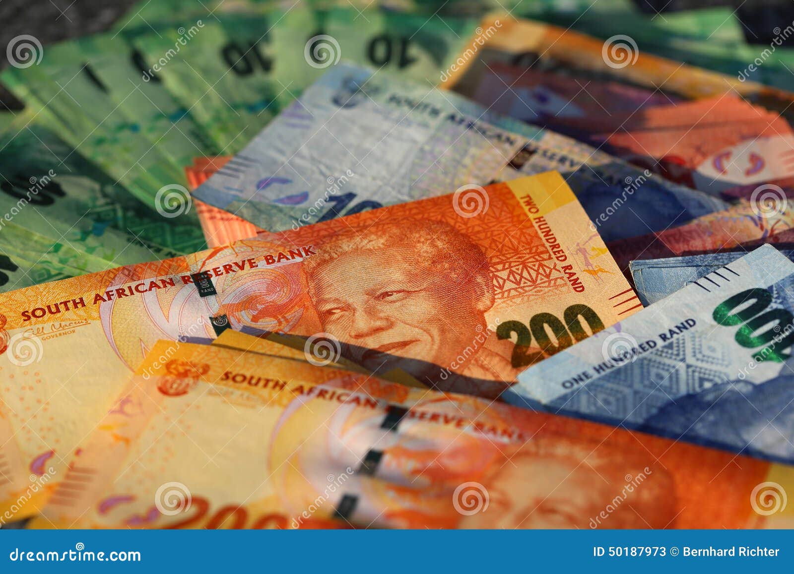 South African Rand Banknotes Stock Image - Image of economics, banknote ...