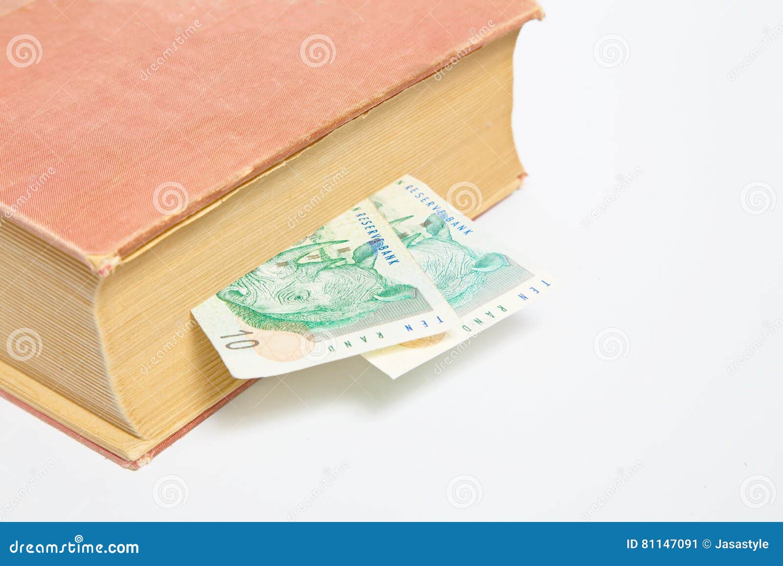 South African Rand in Book Isolated Stock Image - Image of making ...