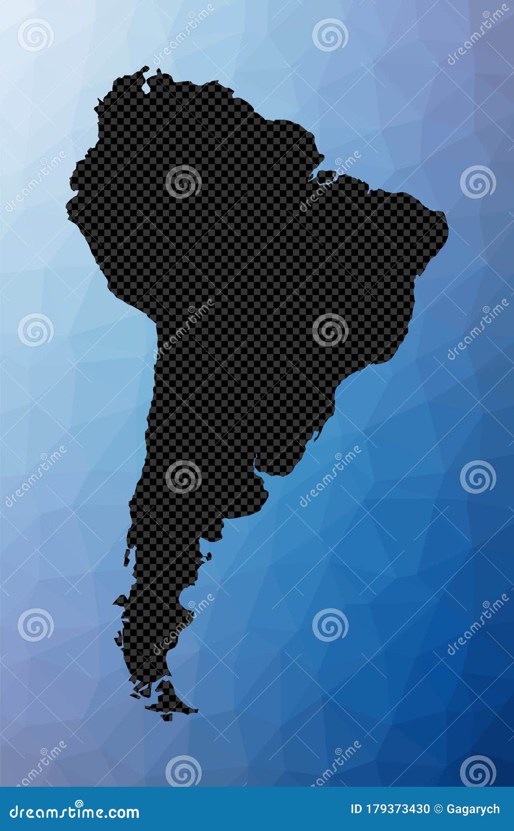 South America Geometric Map. Stock Vector - Illustration of geometric ...