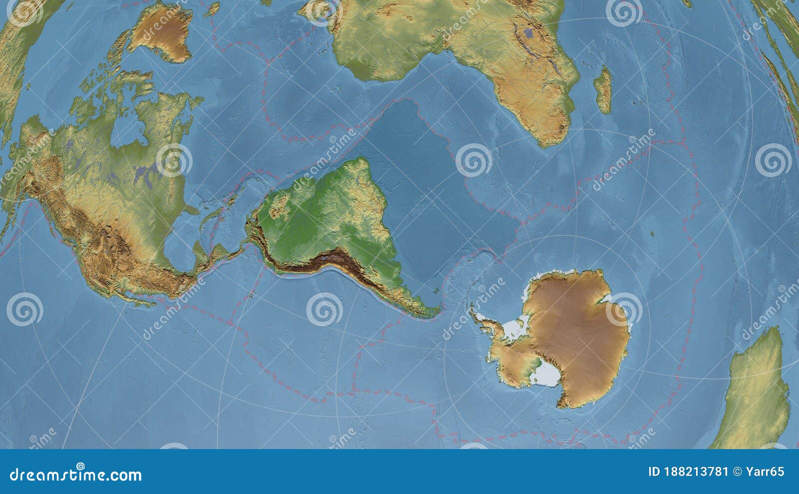 South American Plate Overview - Physical Stock Illustration ...