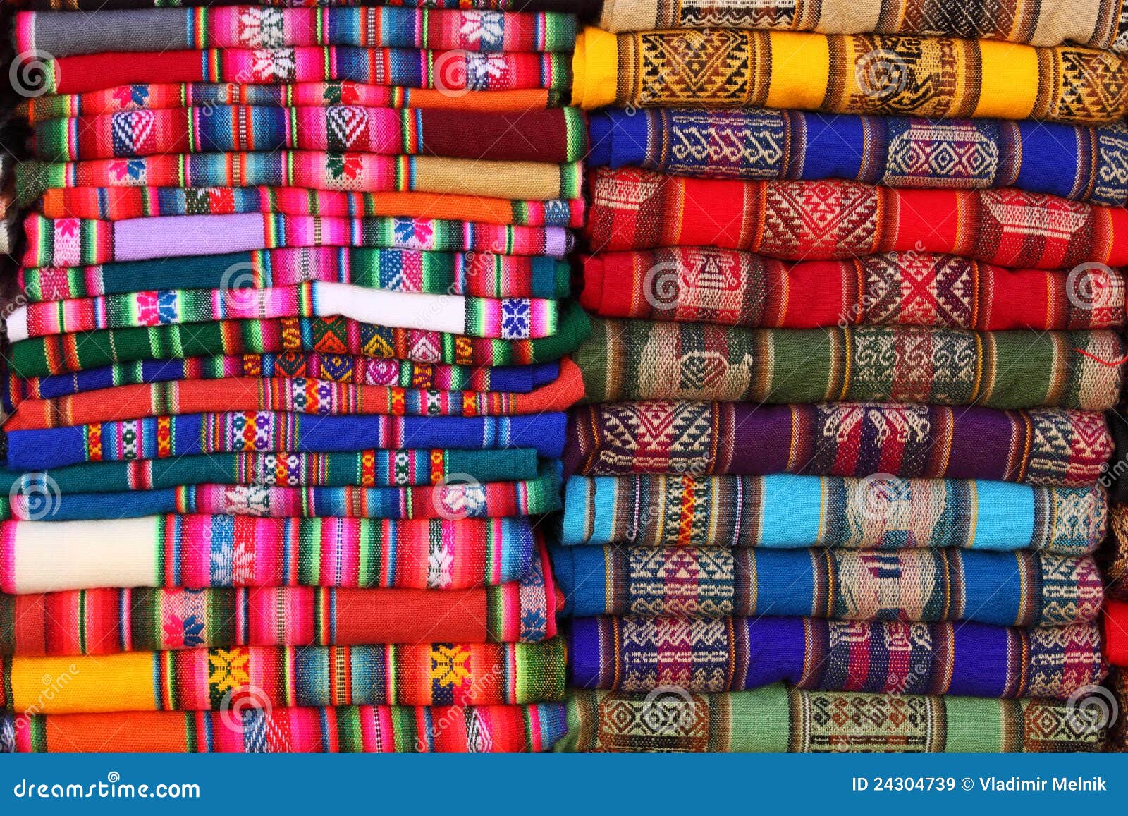 South American Traditional Fabrics Stock Image - Image of bolivia ...