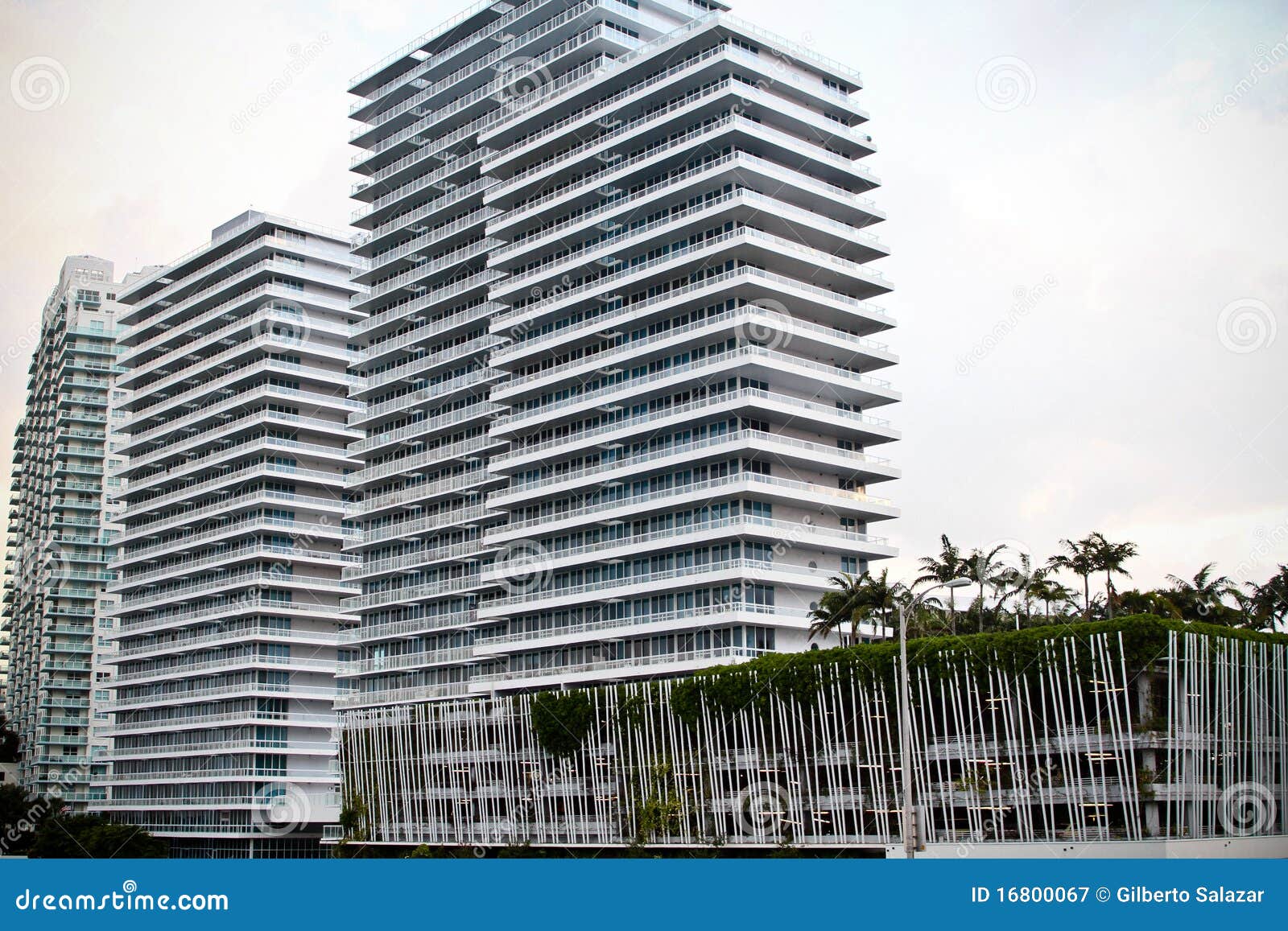 South Beach Buildings 4 stock image. Image of palm, balcony - 16800067