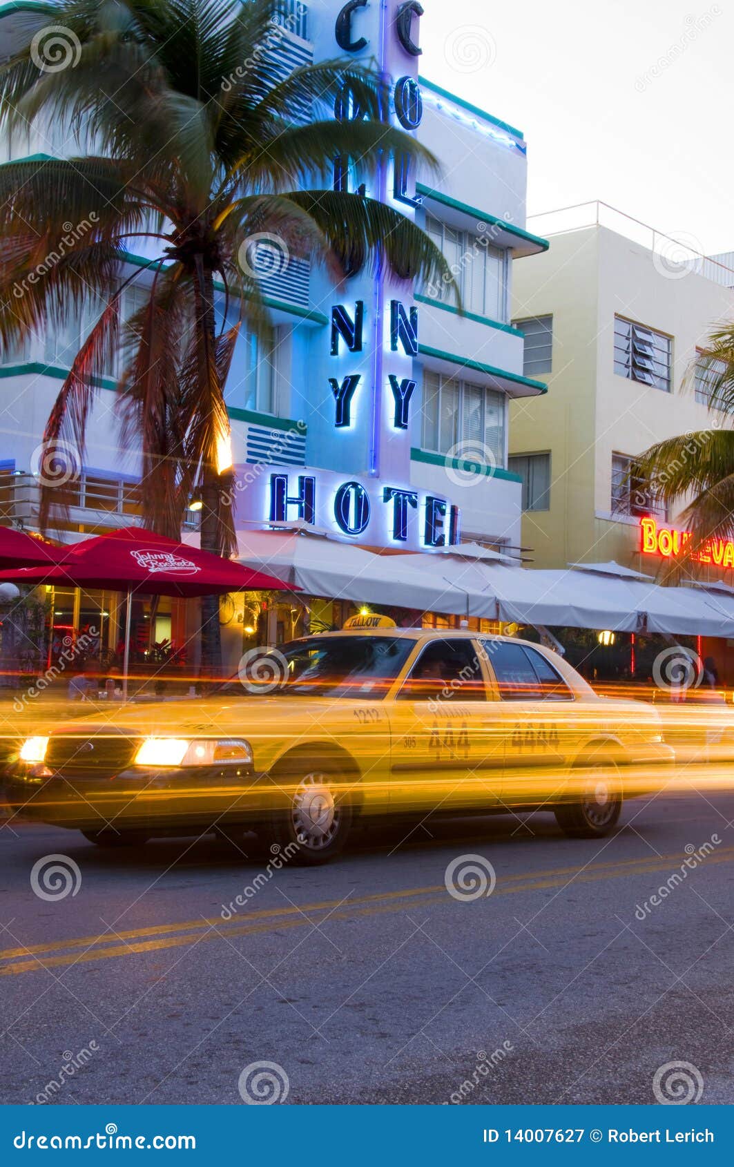 South Beach Miami Art Deco Hotels Editorial Photography - Image of ...