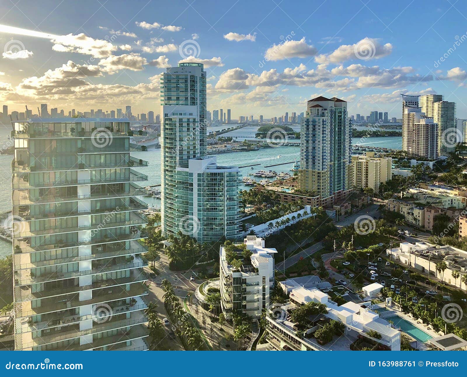 South Beach, Miami foto editorial. Imagen de americano - 163988761