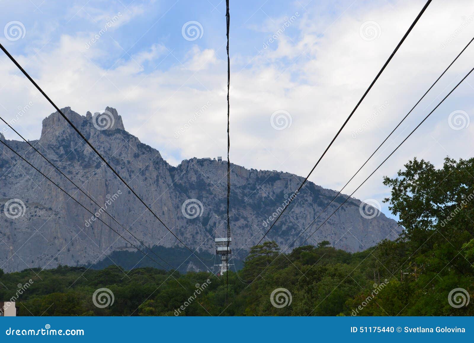 South cable-way stock photo. Image of track, recreate - 51175440