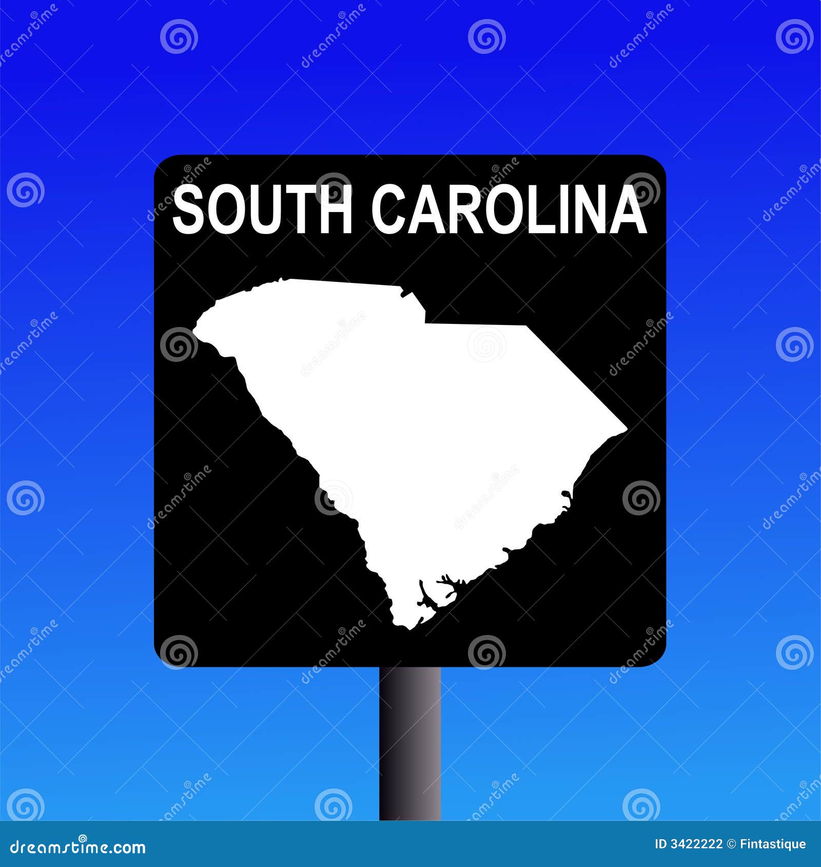 South Carolina Highway Sign Stock Vector - Illustration of indication ...