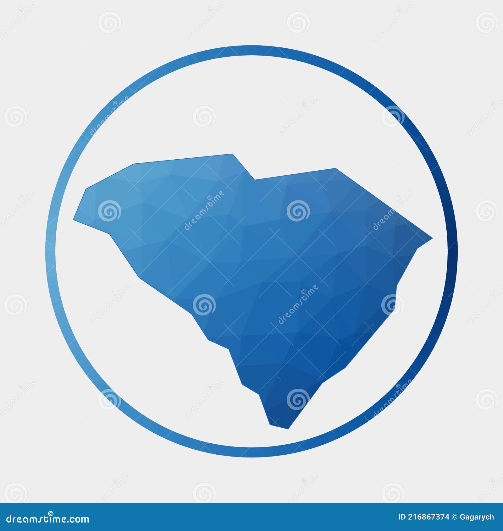 South Carolina icon. stock vector. Illustration of icon - 216867374