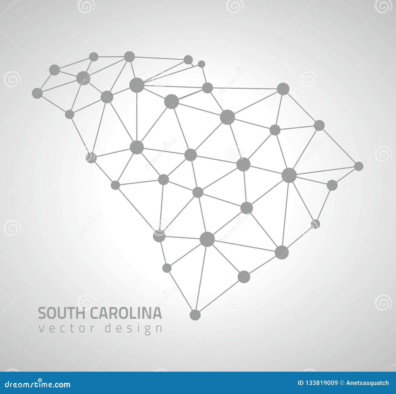 South Carolina Vector Grey Dot Outline Triangle Map Stock Vector ... South Carolina Vector Grey Dot Outline Triangle Map Stock Vector ...