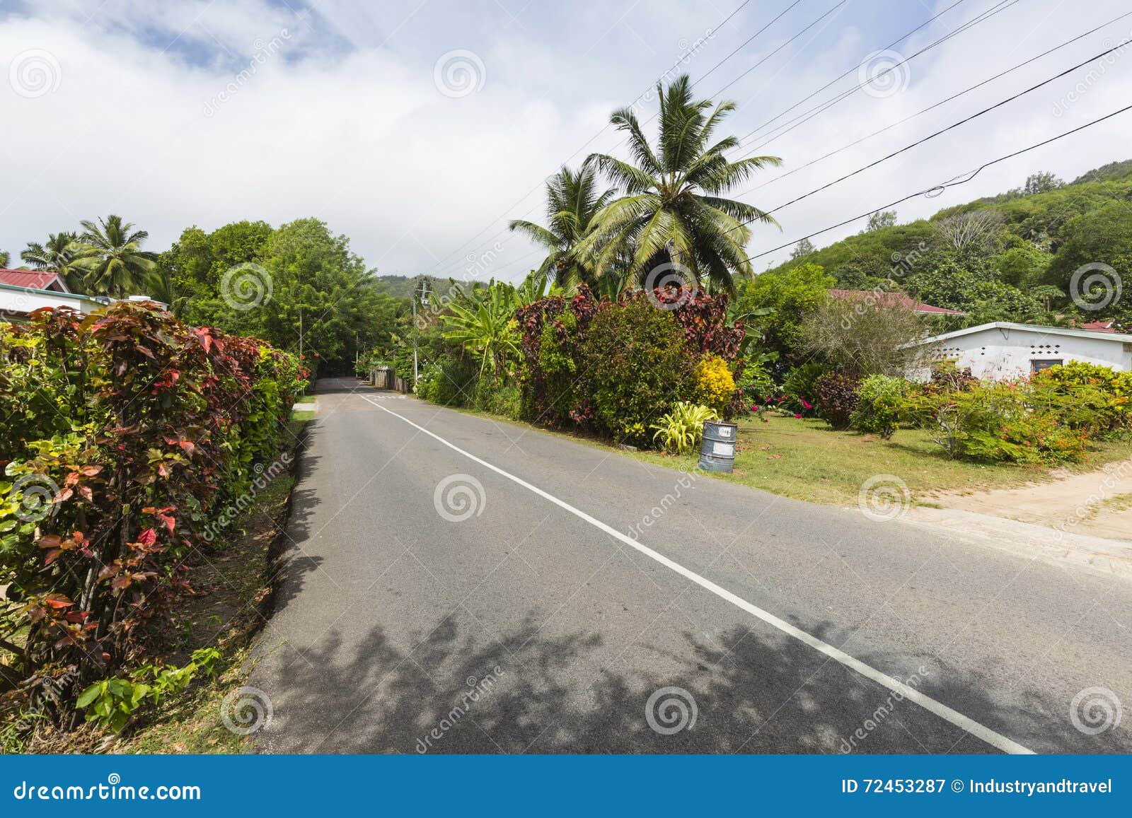 South Coast Road, Mahe, Seychelles Stock Image - Image of tropical ...