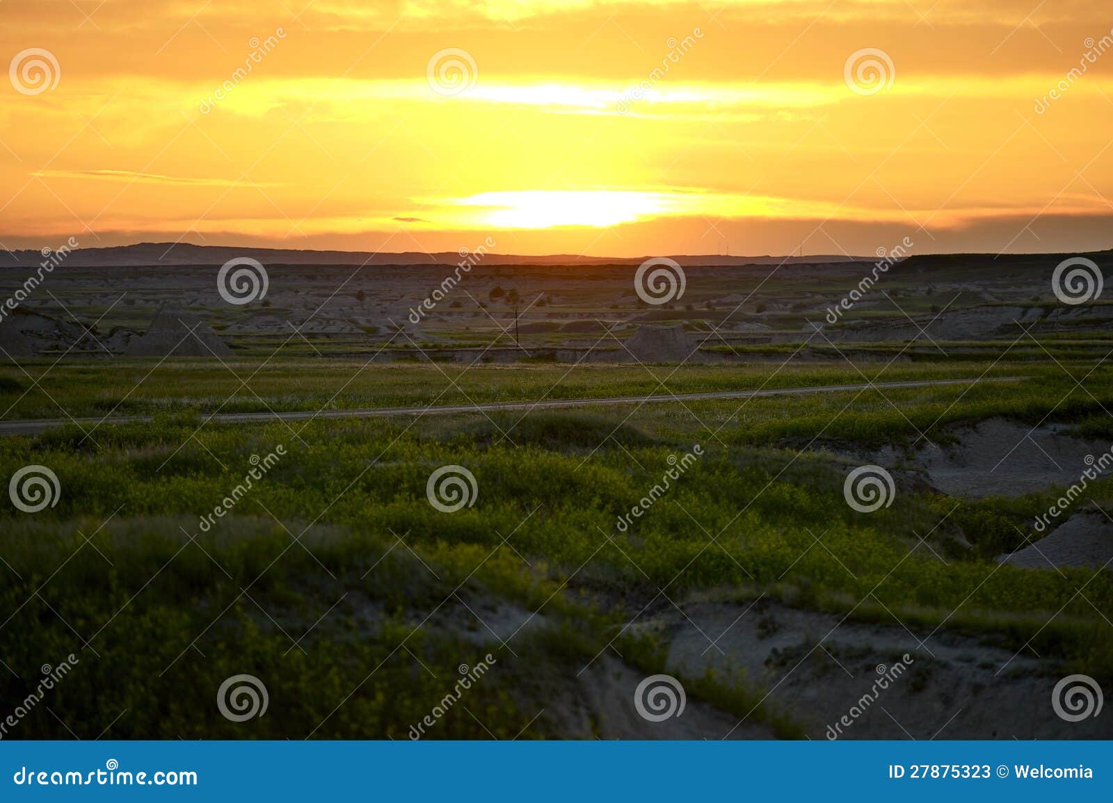 South Dakota Sunset stock image. Image of south, dusk - 27875323